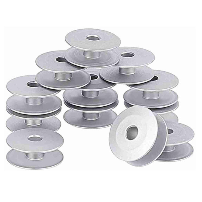5 Pcs Aluminium Bobbin for Automatic and manal Sewing Machine 5550 ...
