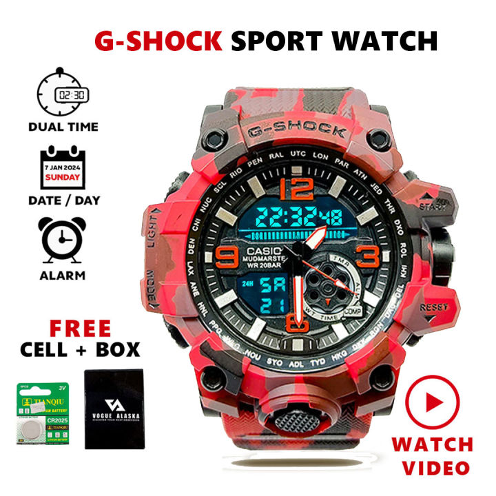 Military Mud Resist Anti-Magnetic Dual Time Multifunctional Display ...