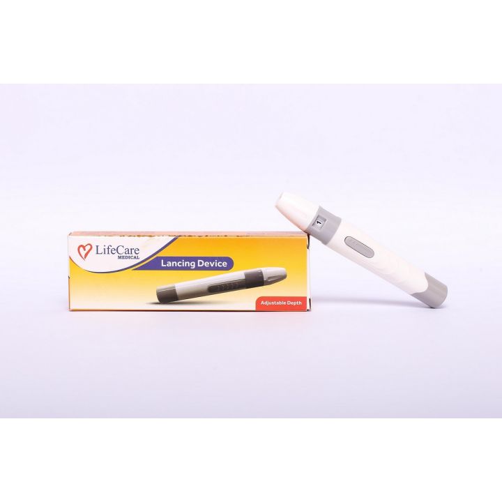 LifeCare Lancing Device Gunn With Adjustable Depth Lancing Needle Pen ...