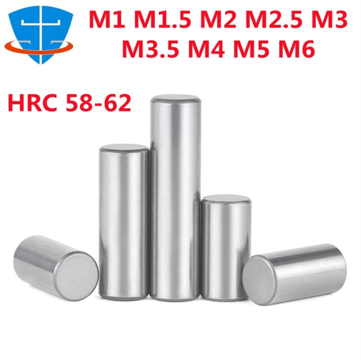 HRC62 Bearing Steel Solid Cylindrical Dowel Pins M1 M1.5 M2 M2.5 M3 M3 ...