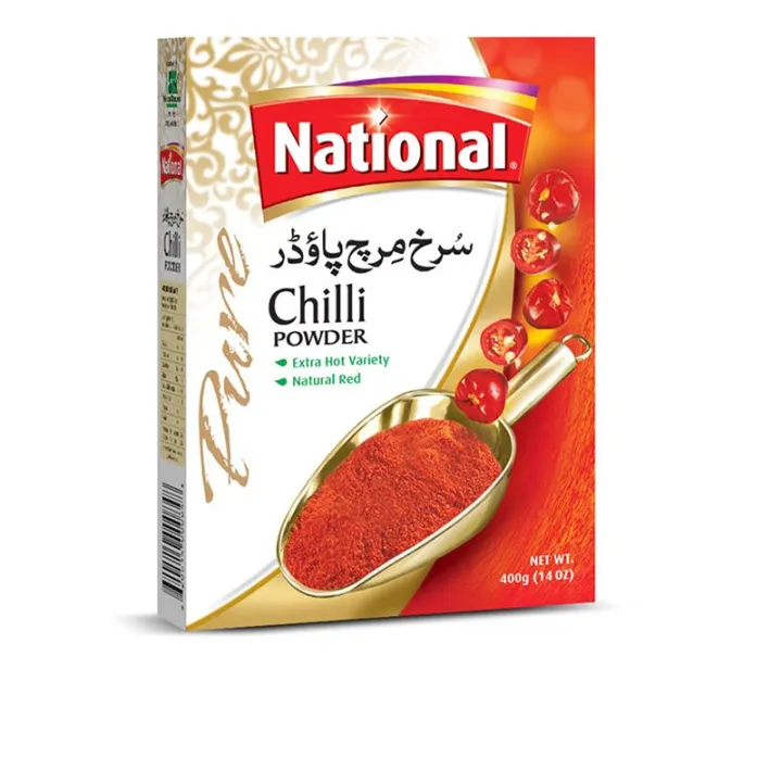 NATIONAL RED CHILLI POWDER SPICES 400GM|47429| | | Daraz.pk