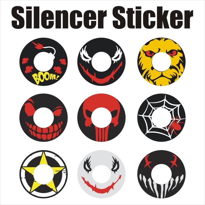 Silencer Sticker For BIke Honda 125 Silencer Tikki Bike Sticker Bike ...