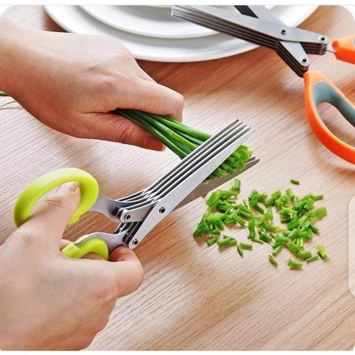 Stainless steel five-layer kitchen scissor | Daraz.pk