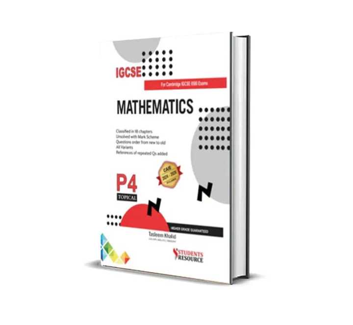 IGCSE Math 0580 P4 Topical | 2018-2024 | Tasleem Khalid | Daraz.pk