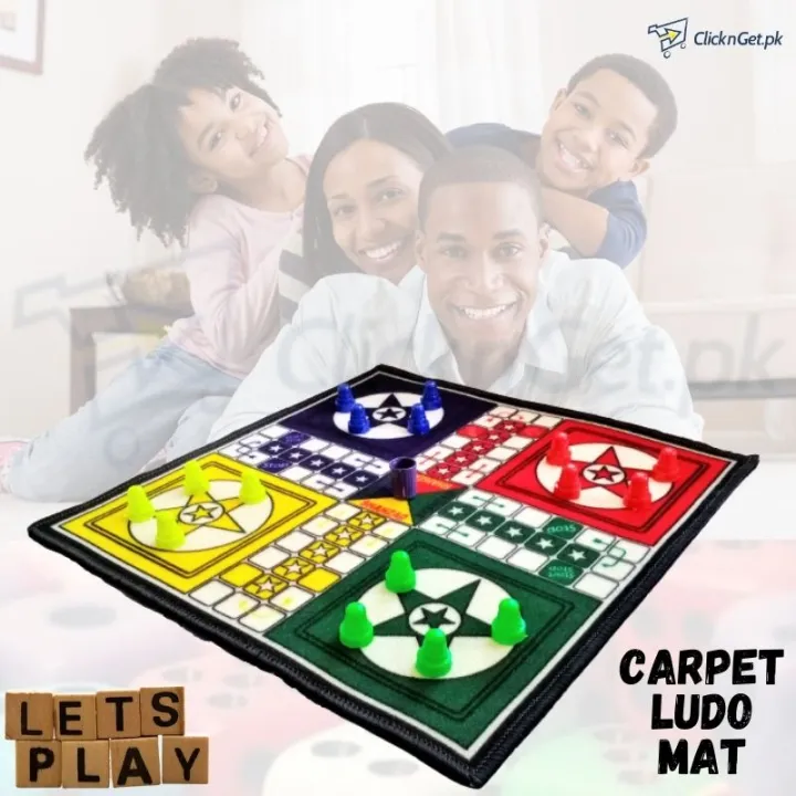 Carpet Ludo Game – Portable & Foldable Classic Board Game for Kids ...