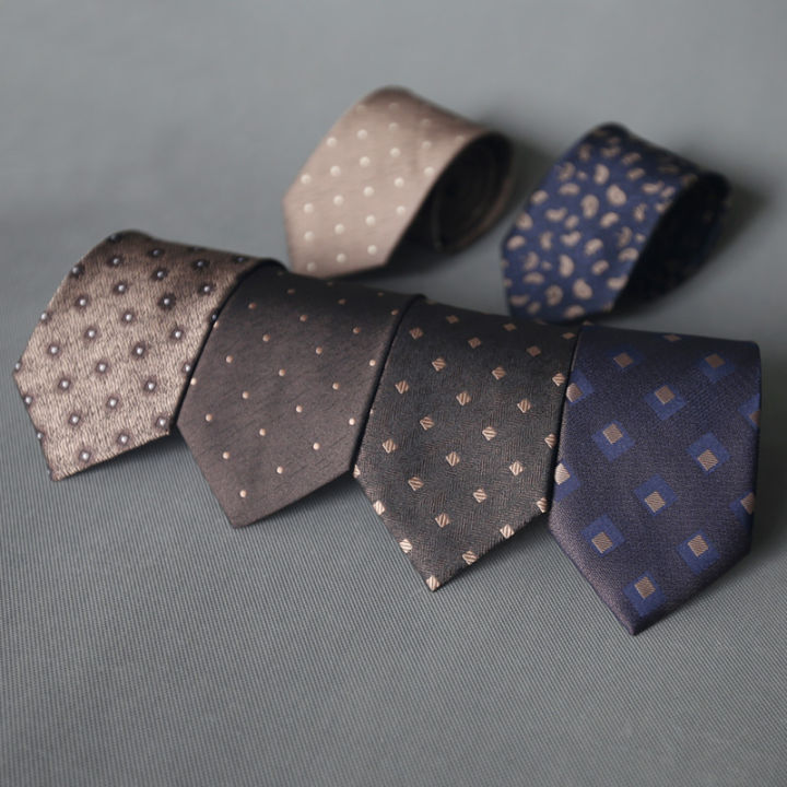 8CM men's formal dress fashion coffee color tie groom best man wedding ...