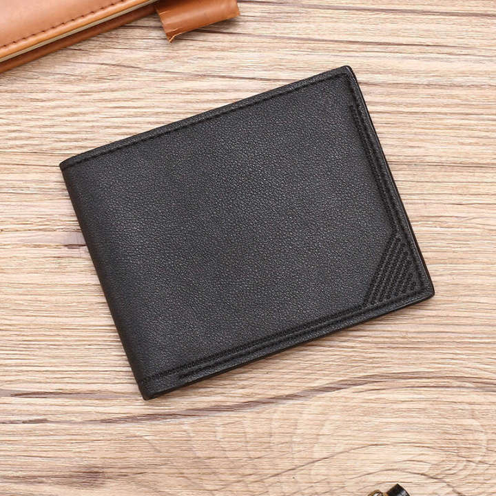 Wallet horizontal ultra thin 2024 new leather personalized and simple ...