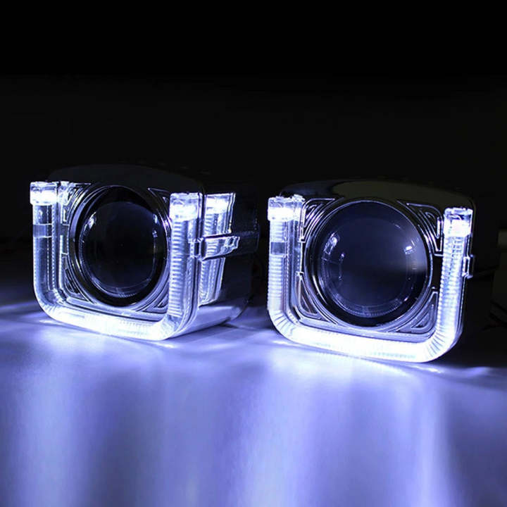 LIUHAWK Bi Xenon Projector White DRL Cut Style 55 Watt SMD Complete Set ...