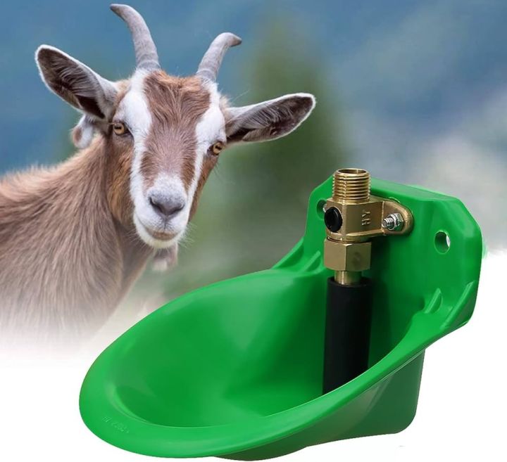 Goat Automatic Water Drinker Cups Bowl – Wall Mounted (Plastic Valve ...