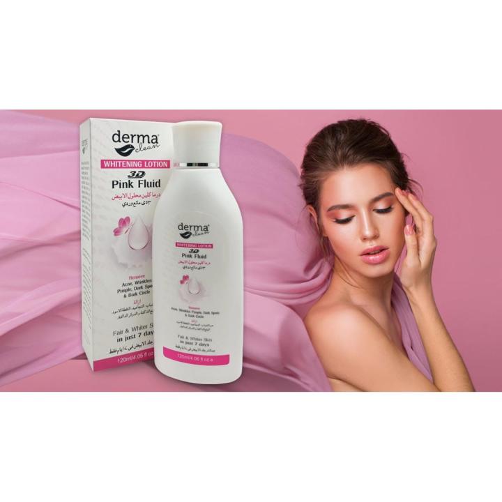 Derma Clean Lotion 3D Pink Fluid – 120ml by Beauty Bazaar | Daraz.pk