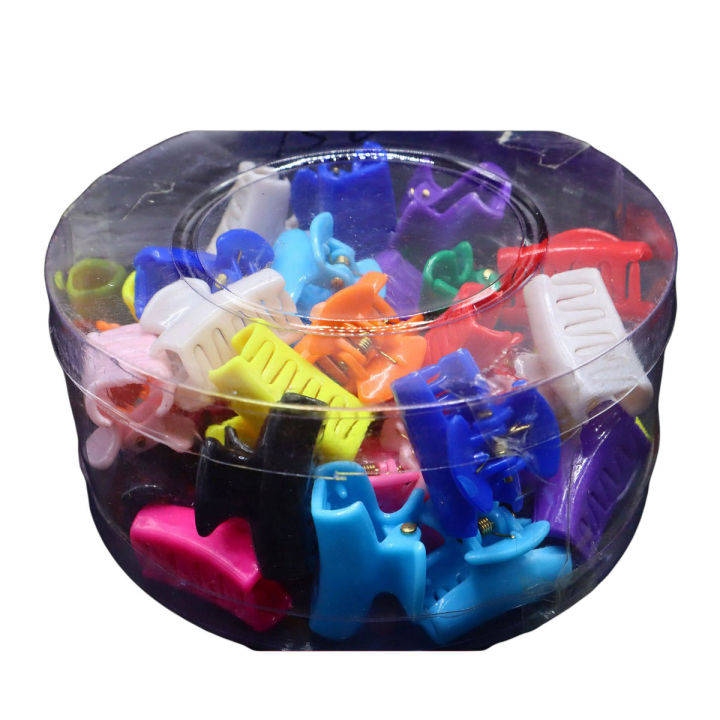 30 HAIR CATCHERS FOR LITTLE GIRLS PLASTIC MULTICOLOR HAIR CHUTKI JAWS ...