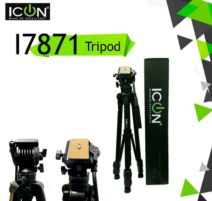 ICON I7871 Heavy Duty Professional Video Camera DSLR Tripod | Daraz.pk