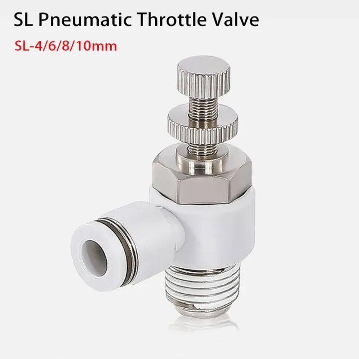 1Pcs Durable Connector Fitting Pneumatic Throttle Valve Speed ...