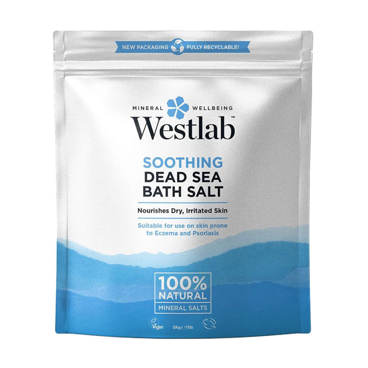 Westlab - Soothing Dead Sea Salt - 500 grams Resealable Pouch - 100% ...