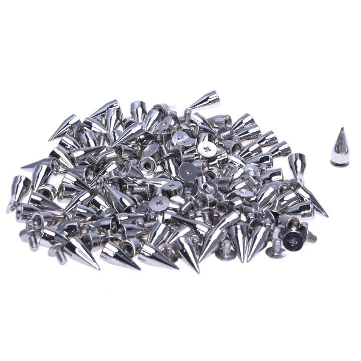 NANLIY 100 X Supports spikes rivets 14mm ball silver bag / shoes / gs ...