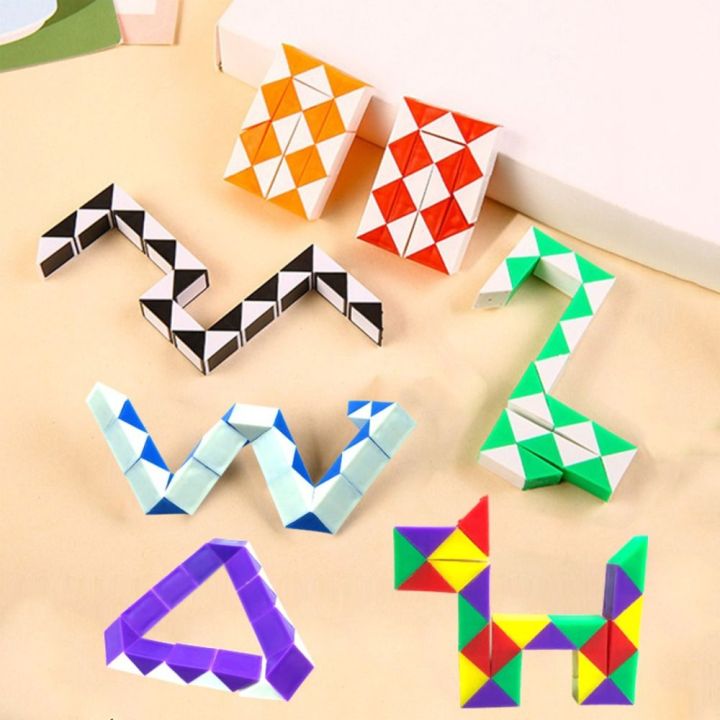 Kid Education Toys Folding Snake Cube Detachable Special Shape 24 Speed ...