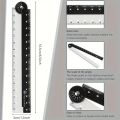 Simple Black And White Folding Ruler Drawing Plastic Straight Ruler ...