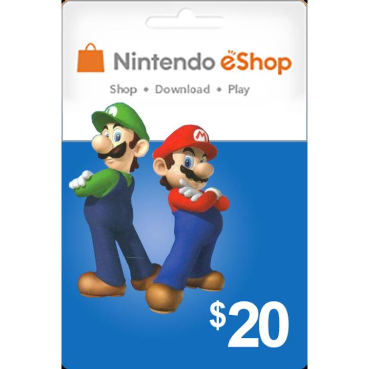 Nintendo $20 Eshop Digital Card | Daraz.pk
