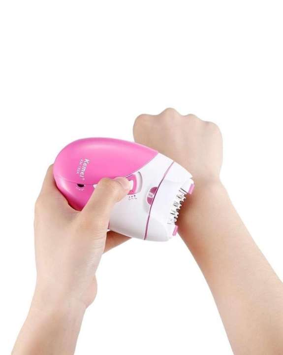 Kemi Rechargeable Lady Epilator Electric Hair Remover Bikini Hair ...