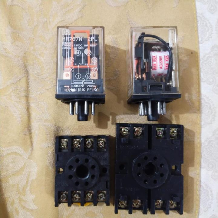 Relay 8 pin HR707N-2PL DPDT switching | Daraz.pk