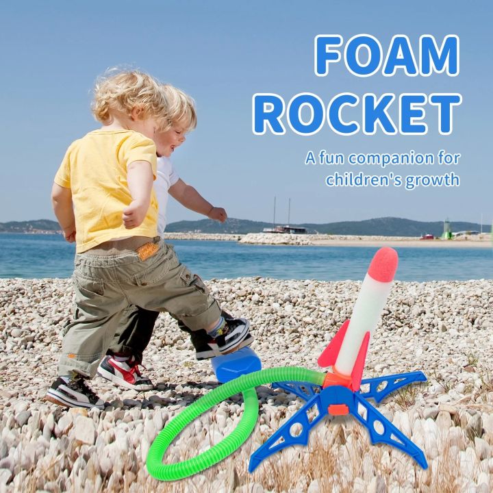 HiStrawberry Kids Air Pressed Stomps Soft Foam Rocket Pedal Games ...