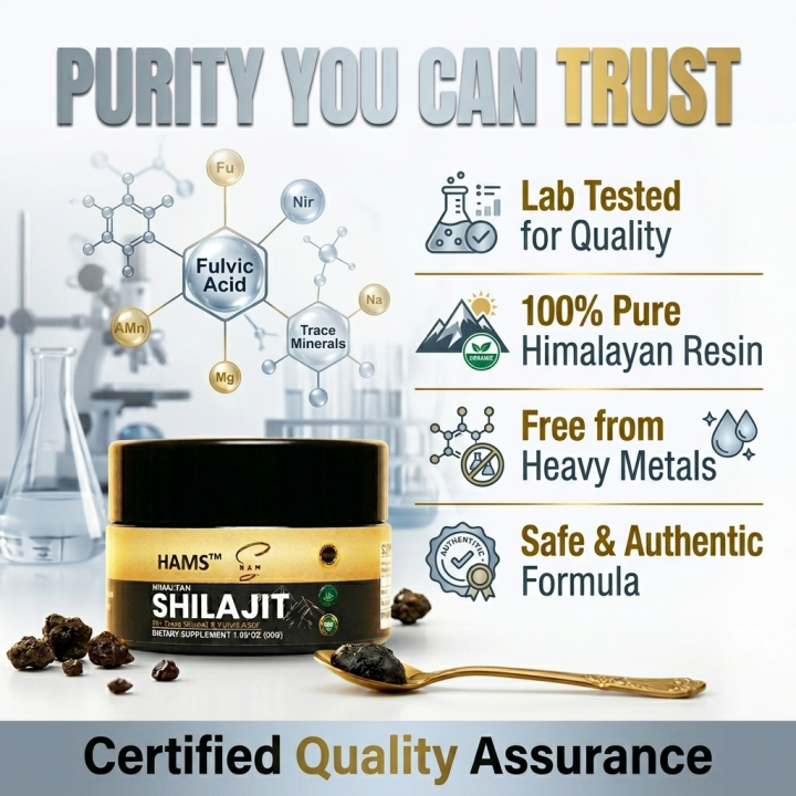 HAMS™ Himalayan Shilajeet Resin 30g – Natural Mineral Resin, Lab Tested ...