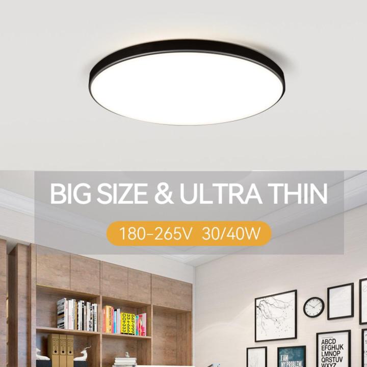 Modern Led Ceiling Lamp Ultra Thin 30w 40w 50w Panel Warm Natural ...