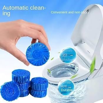 10 Pcs Automatic Toilet Cleaner Tablets – Deep Cleaning Blue Flush Tank ...
