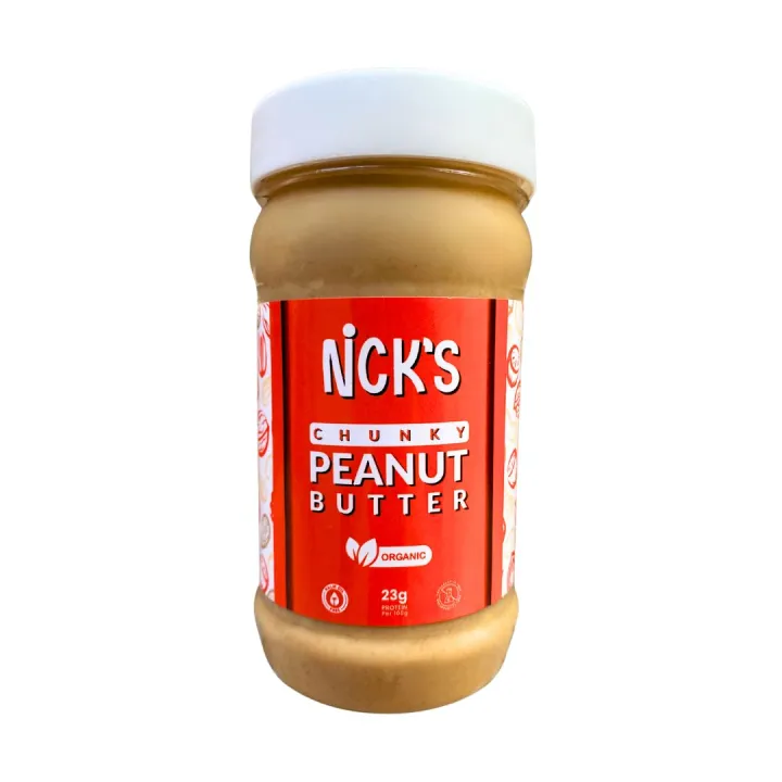 NICK'S Chunky Peanut Butter - 350g - Original OR Sugar-Free | Daraz.pk