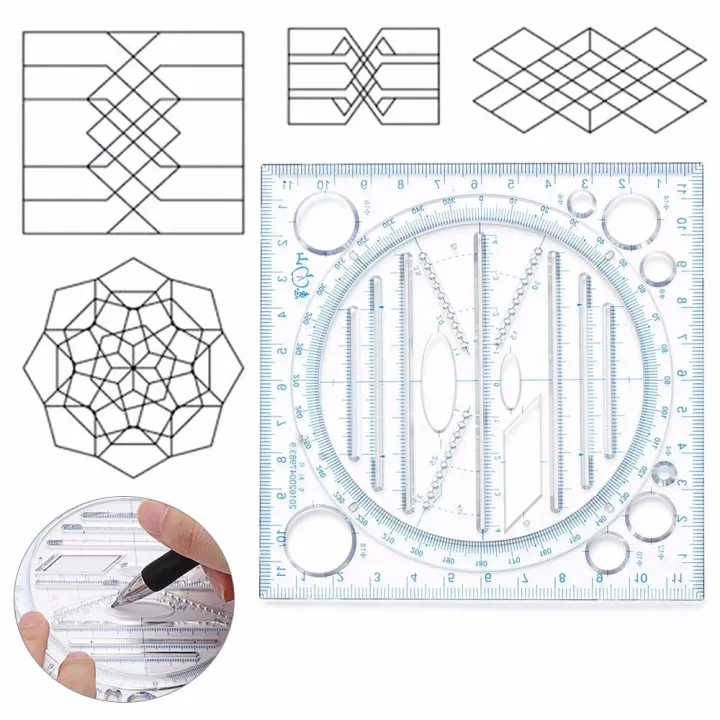 Students 3D Figure Ruler Arc Shape Ellipse Art Design Ruler Design ...