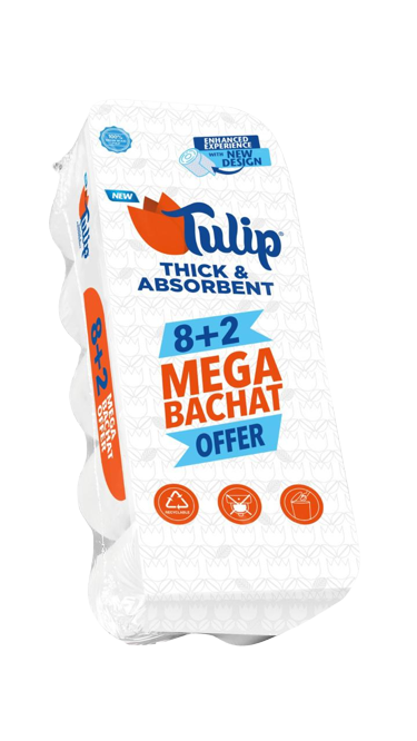 Tulip Toilet Roll White (8+2 Offer) | Daraz.pk