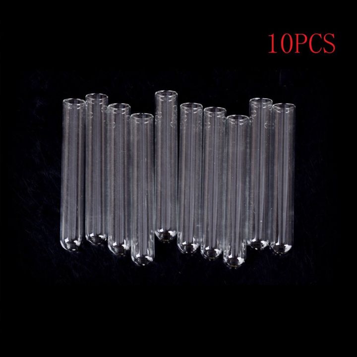 10Pcs 16X100mm Transparent Laboratory Clear Plastic Test Tubes Vials ...