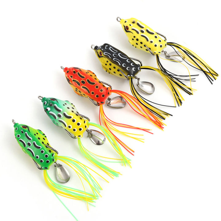 1Pc 10G Frog Lure Soft Tube Bait Fishing Lure with Fishing Hooks ...