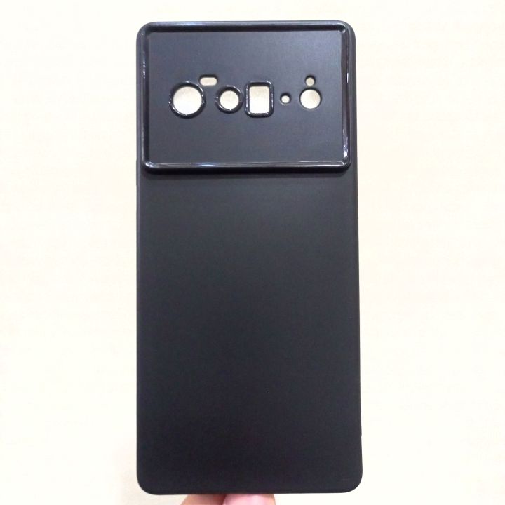 Google Pixel 6A / 6 Pro Premium Quality Black Silicon Back Cover Case ...