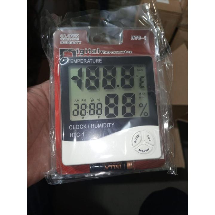 Room Indoor Digital Temperature Humidity Meter Mni HTC-1 For Birds ...