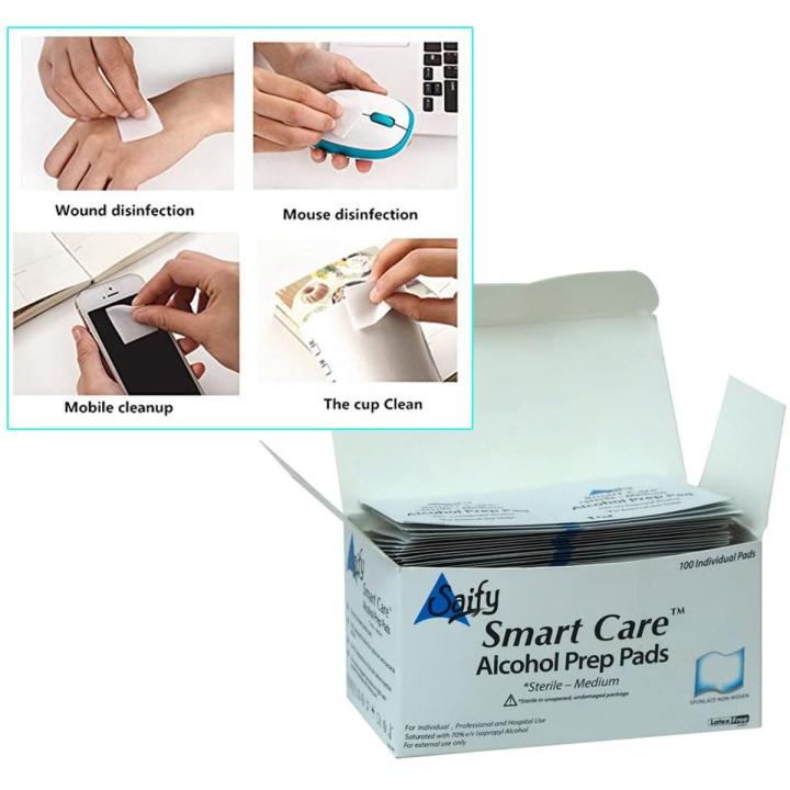 Pack Of 200 Alcohol Prep Swap Pad, Medical-Grade, Cotton Swabs ...