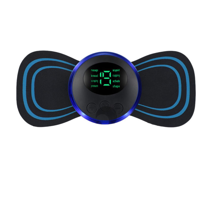 Portable Mini Electric Neck Massager EMS Massage Patch for Muscle Pain ...