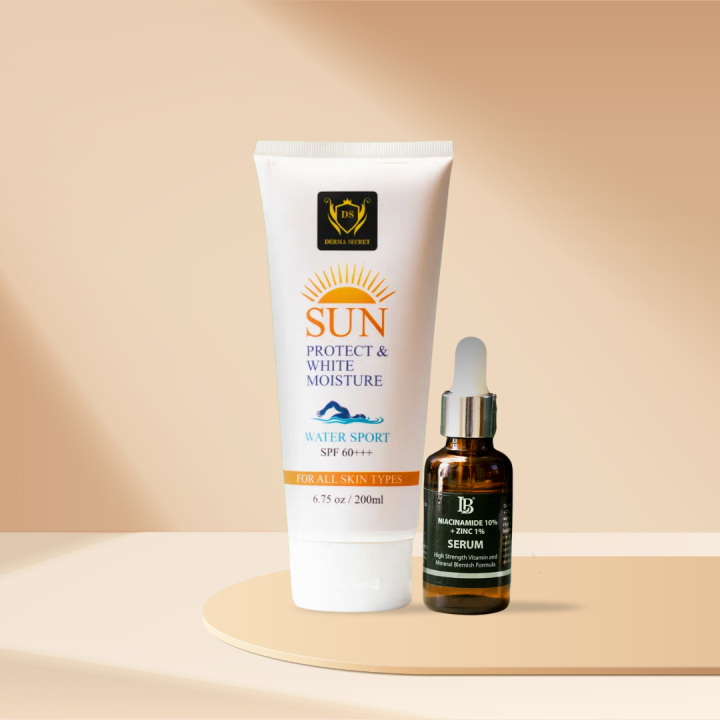 Oil Control, Acne Care & UV Protection Combo | Niacinamide 10% + Zinc 1 ...