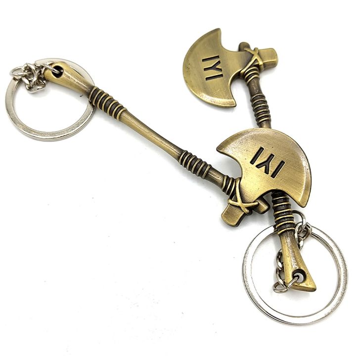 Turgut Alp Axe Keychain Metal Axe with Kayi Stamp 10cm | Daraz.pk