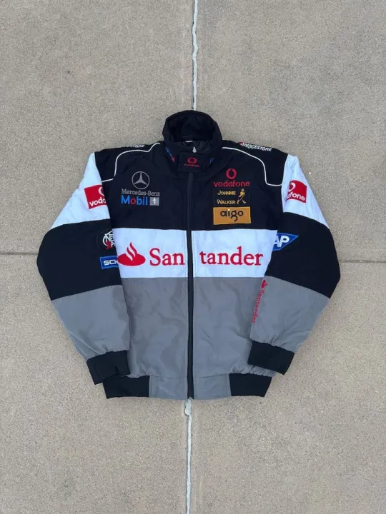 Santander Racing Jacket for Men & Women – Premium Printed Mercedes-Benz ...