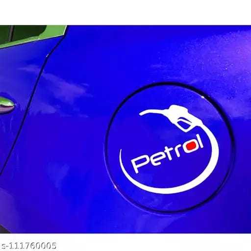 Petrol Sticker for Car Fuel Tank Vinyl Sticker (WHITE Sticker) Car ...
