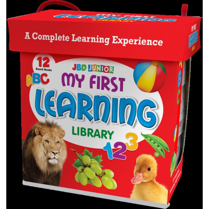 My First Learning Collection Library 12 In 1 | Wooden Books | Pre ...