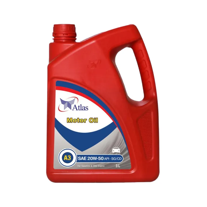 Atlas Motor Oil (A3 20W-50 Api Sg/Cd) Gasoline Engine Oil, Car Oil 3 ...
