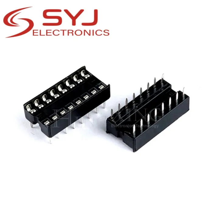 10pcs/lot DIP-16 16pin pins pin DIP DIP16 Sockets Adaptor Solder Socket ...