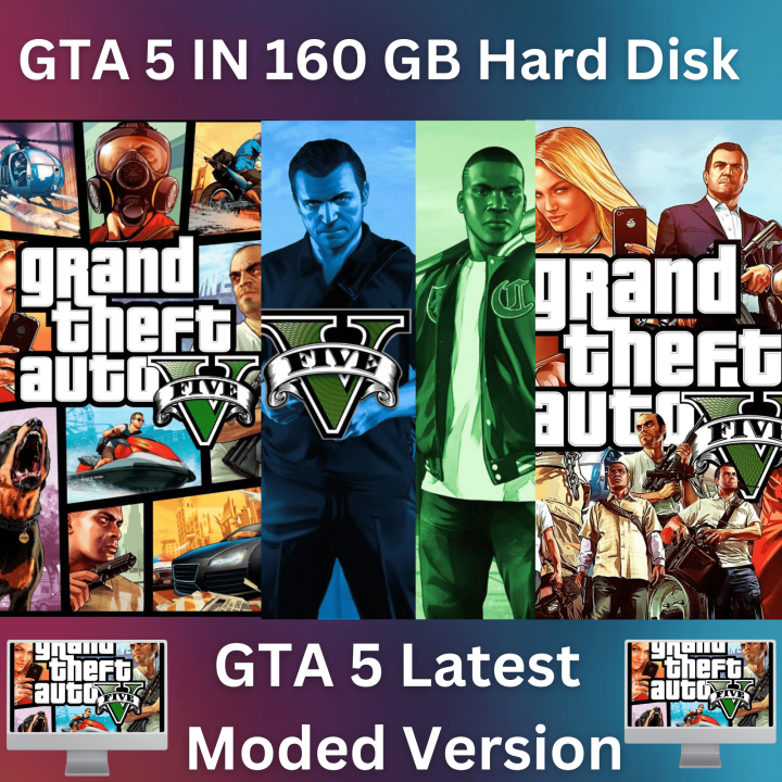 GTA 5 Game in 160 GB Hard Disk (Last Version) | Daraz.pk
