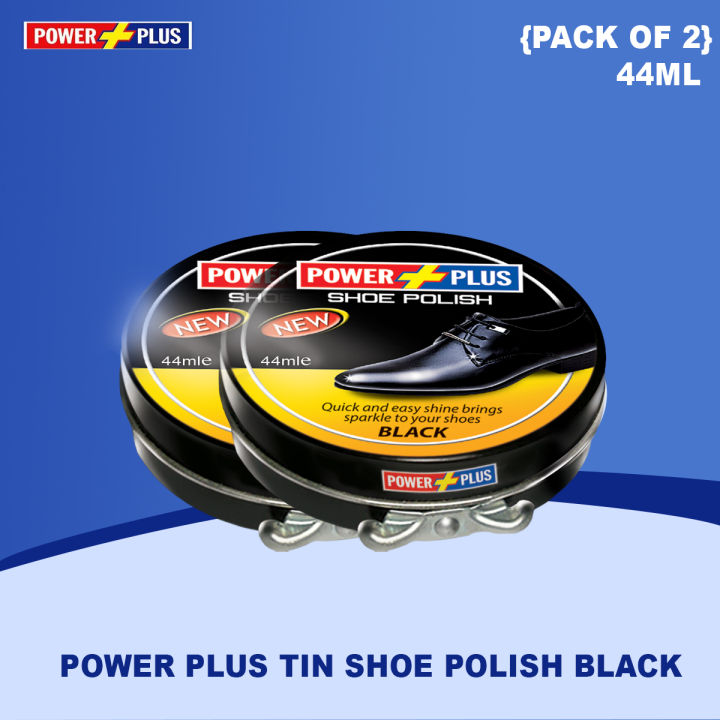 Shoes Polish - Shoe Polish Black - POWER PLUS TIN SHOE POLISH - 44 ML ...