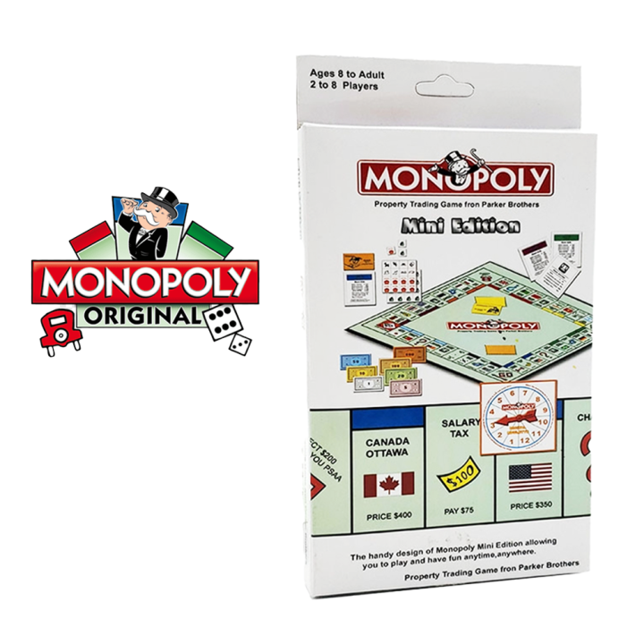 Monopoly Board Game Monopoly Mini Edition Property Trading Game ...