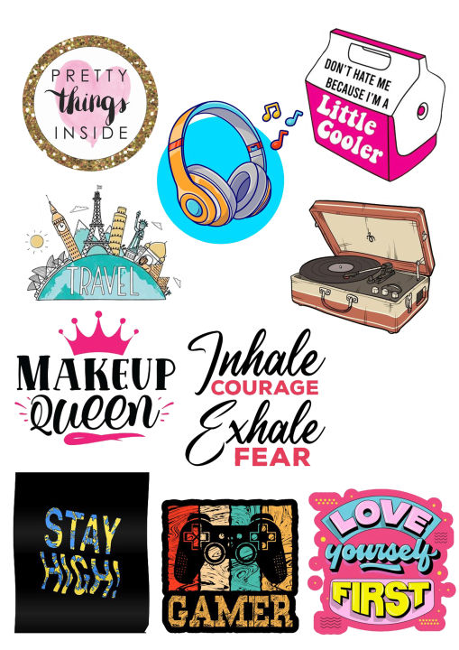 Mix Stickers - 2 inch x 2 inch - Pink Sticker Also Custom Stickers ...