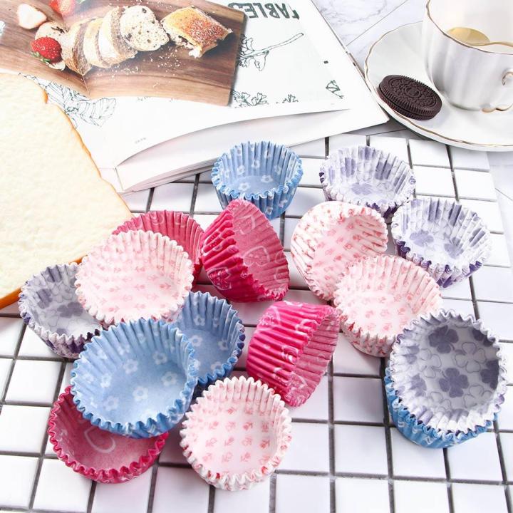 Decorating Greaseproof Liner 100PCS Party Cup Cases Chocolate Mini Cake Paper Baking Cupcake ...