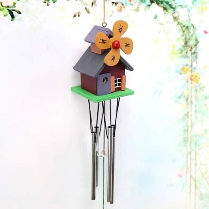 Original Product-NS Collection-Antique Wooden House Wind Chimes Doors ...